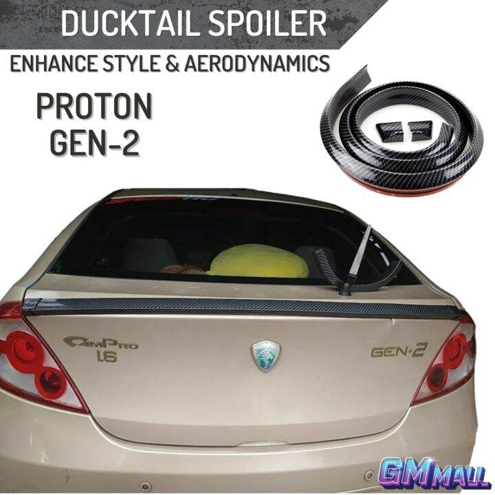 PROTON GEN-2 PERSONA GEN2 REAR WING DUCKTAIL SPOILER RUBBER LIP Rear ...