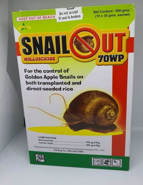 Snailout Snail Killer Kuhol Killer Wettable Powder Mix with Water 35 ...