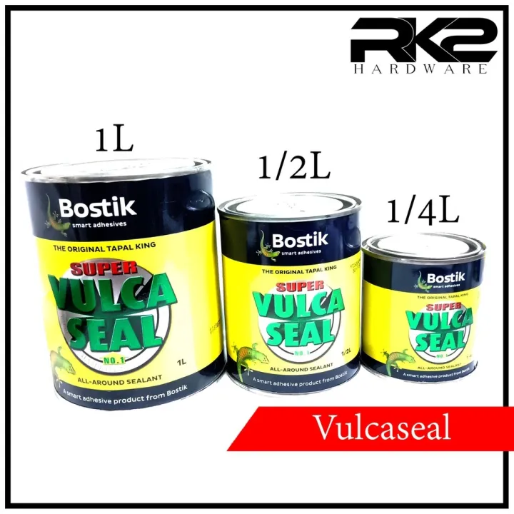 M12MLUTn Bostik Vulcaseal All-Around Sealant 1Liter 1/2 Liter 1/4 Liter ...