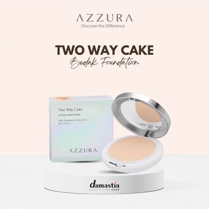 AZZURA Two Way Cake Bedak Foundation Spf 21 | Lazada Indonesia
