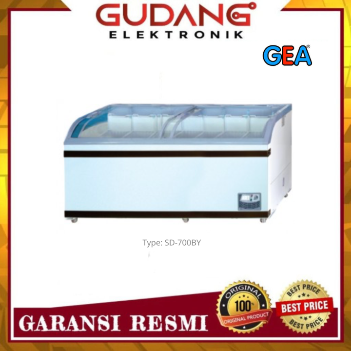 SLIDING CURVE GLASS FREEZER GEA 700 LITER SD-700BY FREEZER GEA SD 700 BY | Lazada Indonesia
