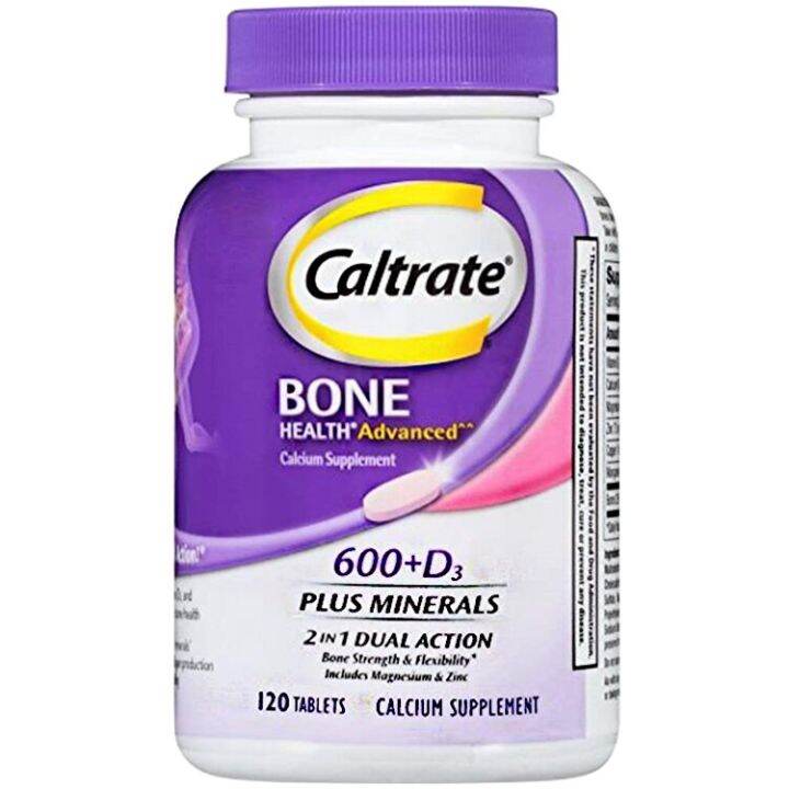 Caltrate Bone Health Advanced 600+D3 Plus Minerals 120 Tablets | Lazada