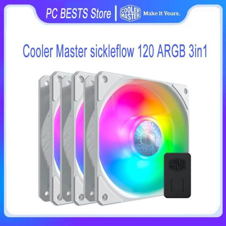 Cooler Master Sickleflow 120 ARGB 3In1 White Edition 120Mm 5V PWM Quiet ...