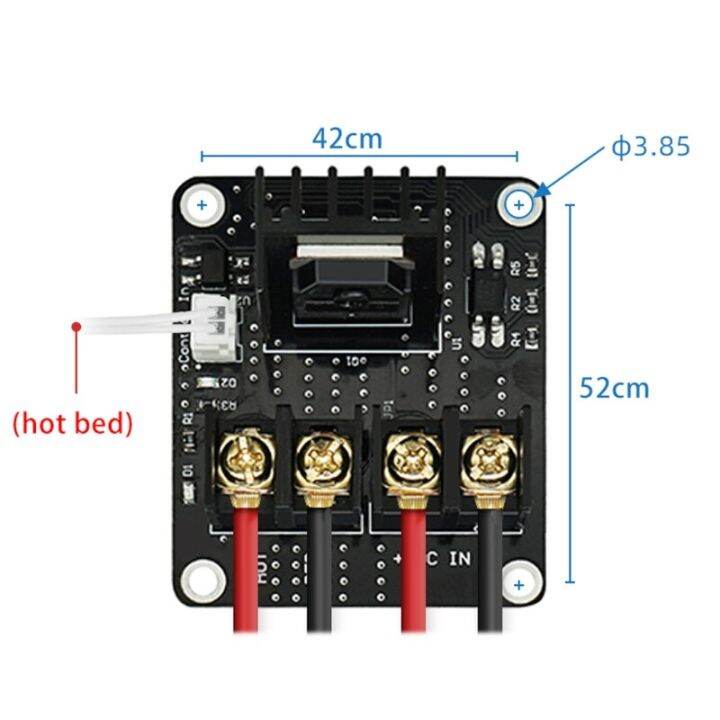 3D printer Hot Bed Power Expansion Board Heatbed Power Module MOS Mini ...