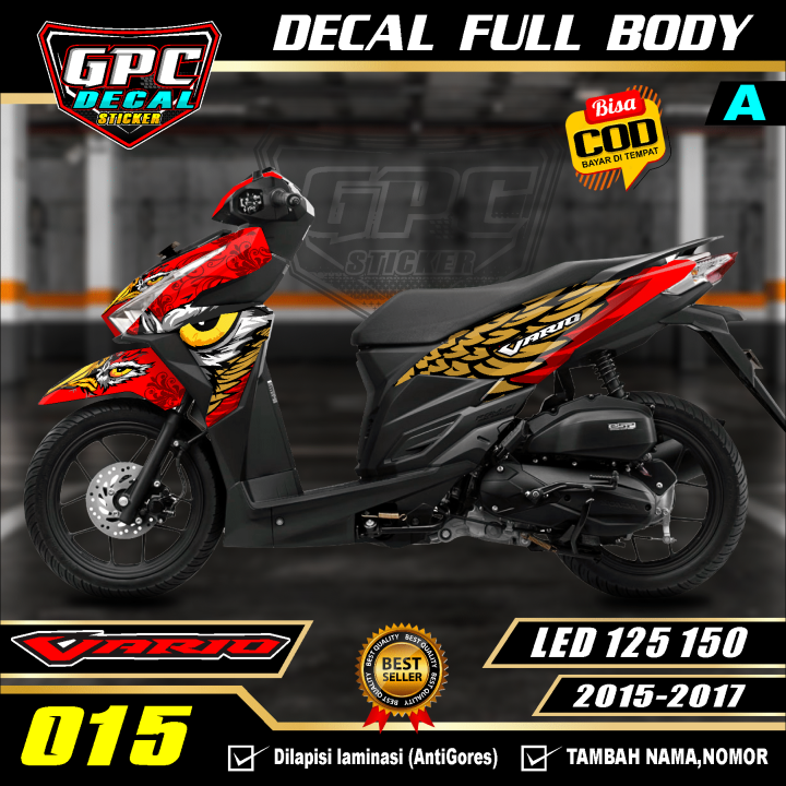 Decal Sticker Honda Vario Led 125 150 Fullbody 2015/2017 Desain MATA ...