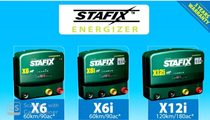 STAFIX X12i (IBU PAGAR ELEKTRIK KEBUN) (FARM ELECTRIC FENCING ENERGIZER)(120KM/180ACRES) (MADE ...