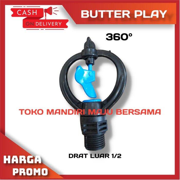 SPRINKLE / SPRINKLER TAMAN MODEL KUPU /BUTTERFLY BULAT DRAT LUAR 1/2 ...