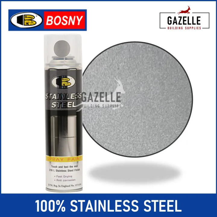 Bosny 100% Stainless Steel Spray Paint Pure 316L Stainless Steel Powder ...