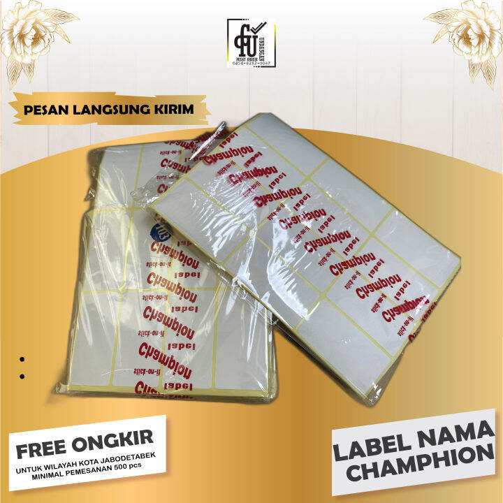 Promo!!! Stiker Label Nama Tamu Undangan Polos Kode 103 | 1 Pack Isi ...