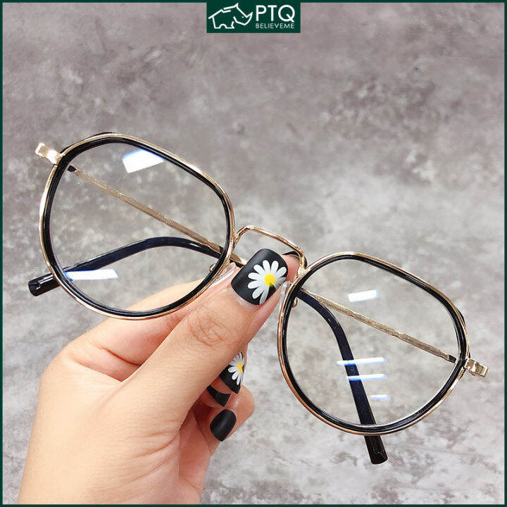 Myopia Eyeglasses Anti Radiation Anti Blue Light Eyewear Women Retro ...