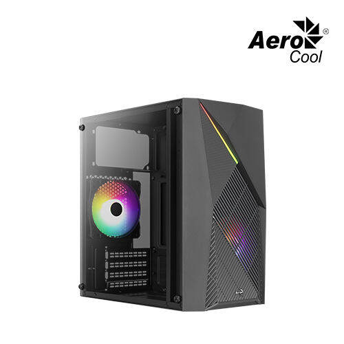 Aerocool RAIDER MINI-G-BK-V2 PC Case - Mini Tower / RGB / Tempered ...
