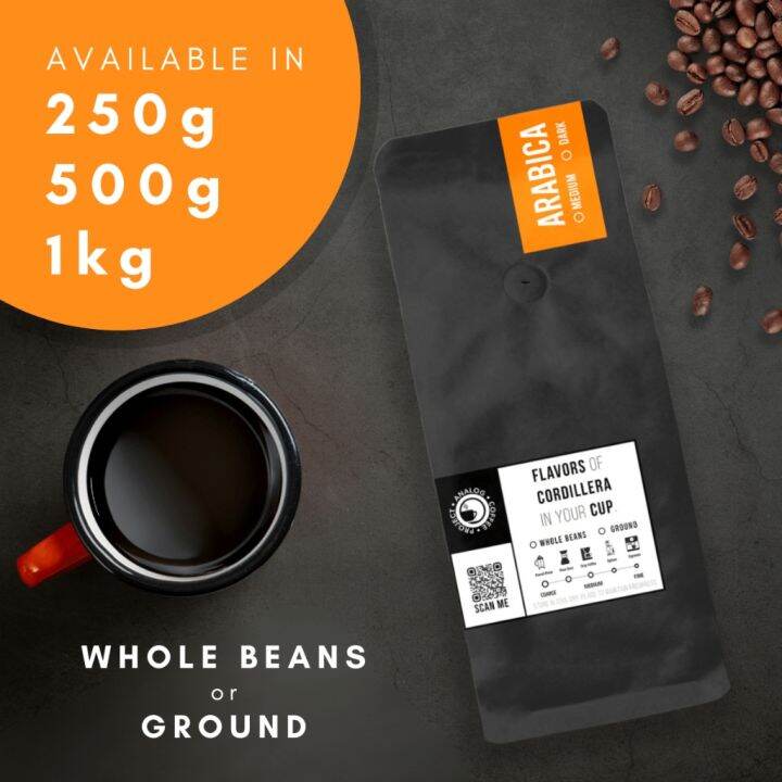 Arabica - Medium Roast - 250g 500g 1kg Pouch - Whole Beans / Ground ...
