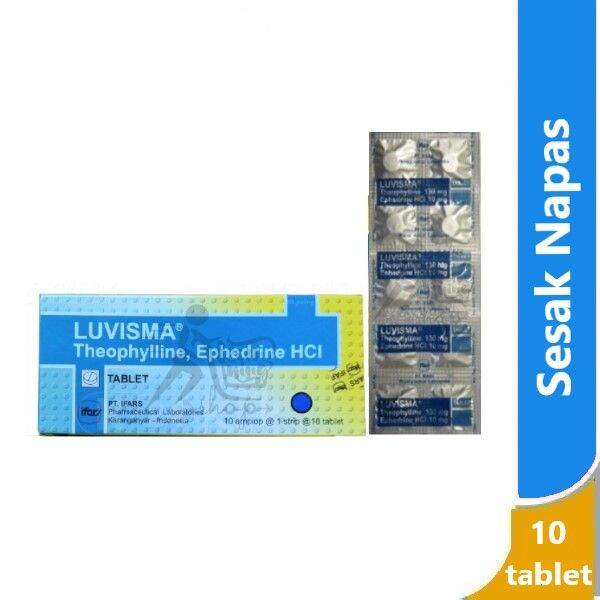 Luvisma / 10 tablet - obat sesak napas asma dada sesak bronchitis ...