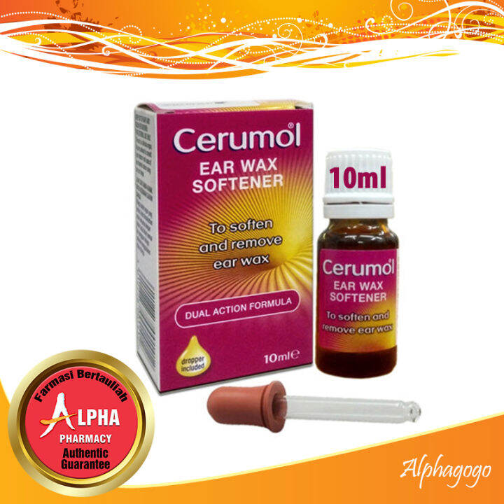 Cerumol Ear Wax Softener (To soften and remove ear wax) 10ml | Lazada