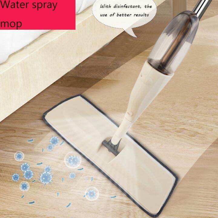 Floor Flat Mop Wet And Dry Smart 360°Spin With Spray Household Cleaning ...