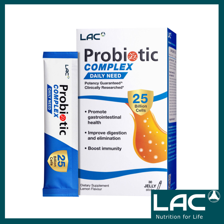 LAC Probiotic Complex 25 Billion Jelly Lemon 15g X 30 Sticks (best by ...