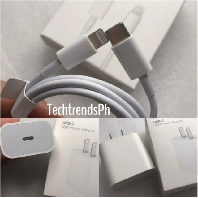 18W USB-C Power Adapter with Cable for iPhone 8 X iPhone 11 | Lazada PH