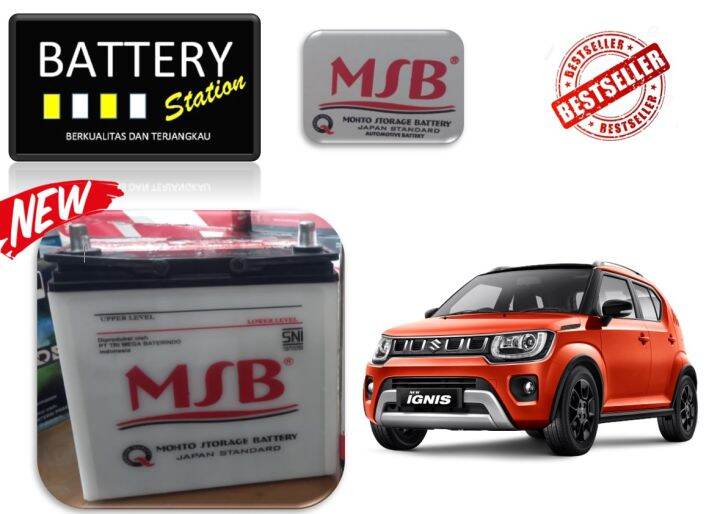 aki mobil Suzuki Ignis, Ertiga, Karimun ns40zl 36b20l MSB 12v35ah 12v 35ah basah | Lazada Indonesia