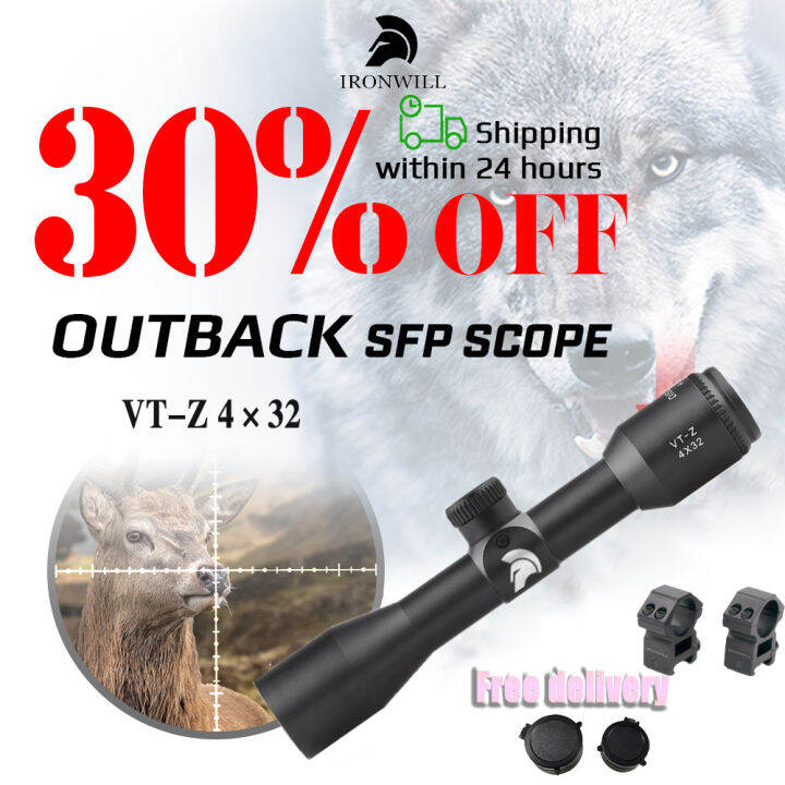 IRONWILL Scope for airgun rifle Optical VT-Z 4x32 Tactical Riflescope ...