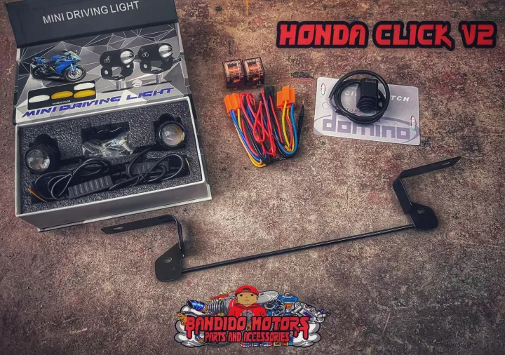 HONDA CLICK V2 125/150 [MINI DRIVING LIGHTS SET] | Lazada PH
