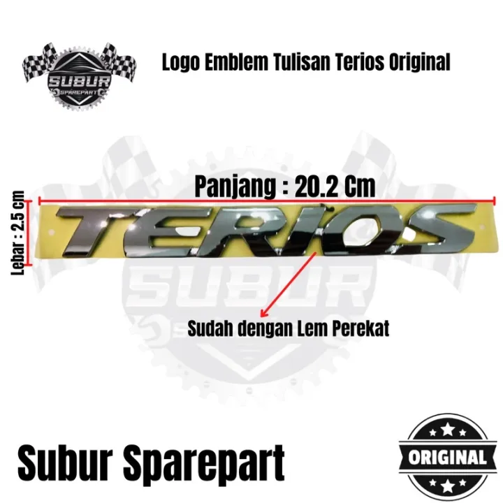 Logo Emblem Tulisan TERIOS 2018 - 2020 Original | Lazada Indonesia