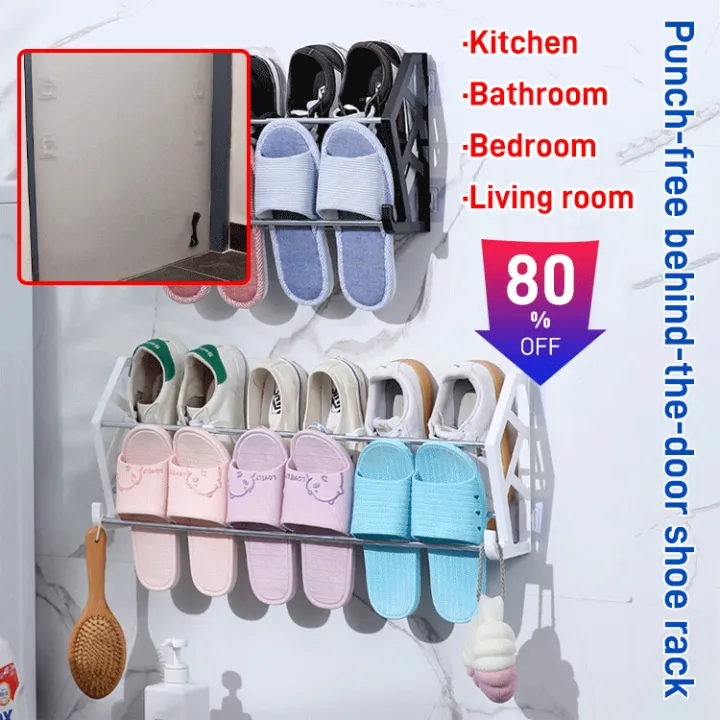Punch-free behind-the-door shoe rack | Lazada PH