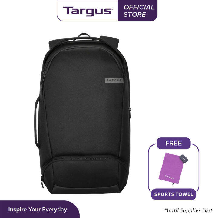 Targus TBB610GL Work+ Water-Resistant Expandable 25L Backpack with ...