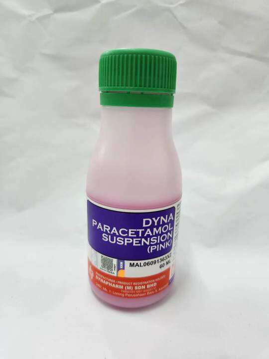 Dyna Paracetamol Suspension (Pink) 250mg 60ml | Lazada