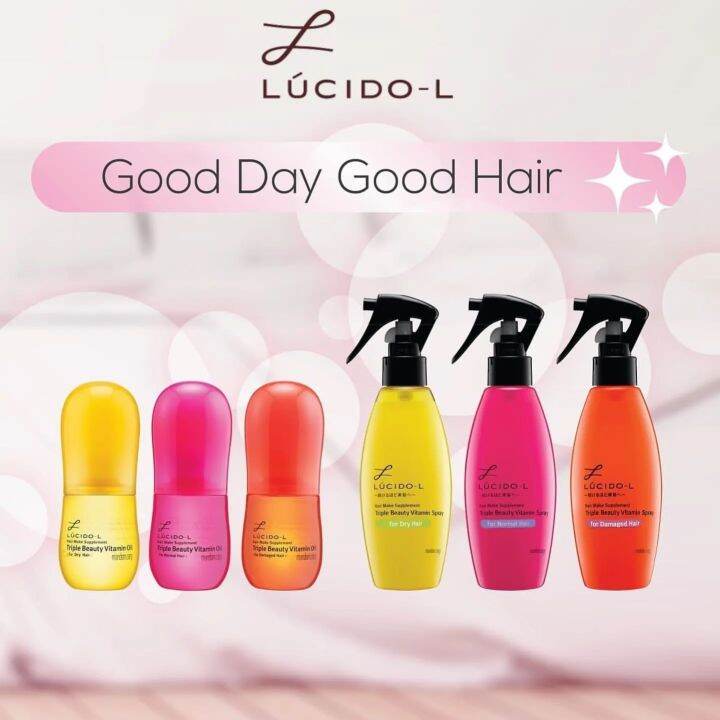 LUCIDO-L Hair Treatment Vitamin Spray & Oil | Vitamin Rambut | Lazada ...