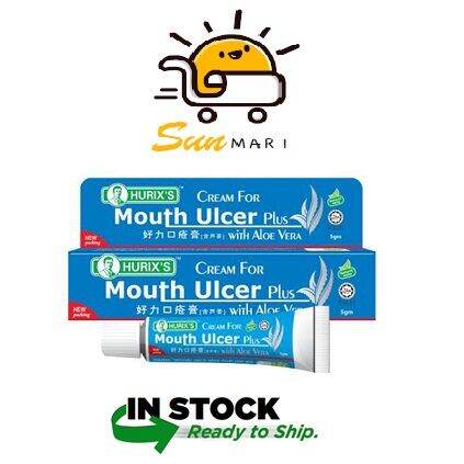 HURIX'S MOUTH ULCER PLUS WITH ALOEVERA CREAM (5G) | Lazada