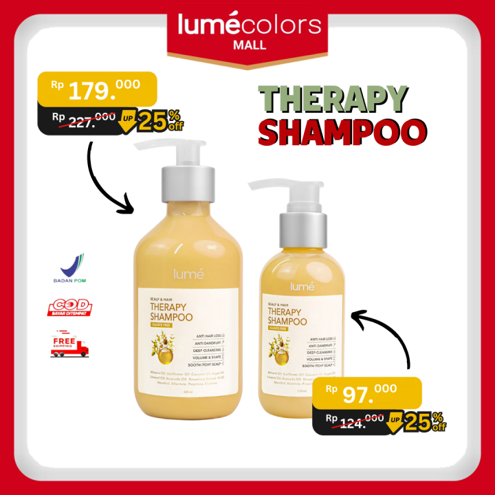 LUME Scalp & Hair Shampoo Therapy Sampo non SLS Paraben Free | Lazada ...
