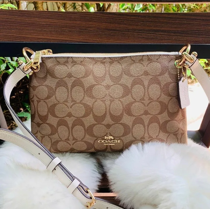 Top Brand Coach F76646 Mia Signature Coated Canvas and Chalk Refined ...