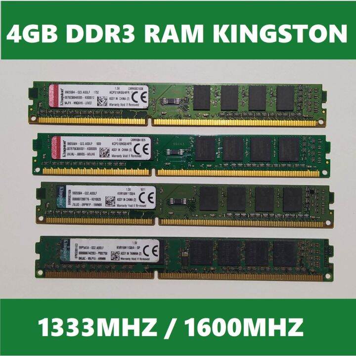 used 4GB DDR3 RAM stick memory for desktop kingston 1333 1600 low ...