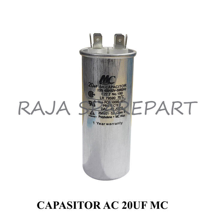 CAPACITOR AC 20UF/KAPASITOR/CAPASITOR AC 20UF MC | Lazada Indonesia