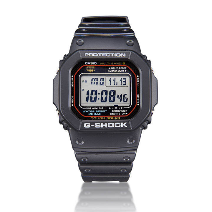 CASIO Casio G-SHOCK GW-M5610-1 origin GW5000 of red circle square table of electric wave light ...