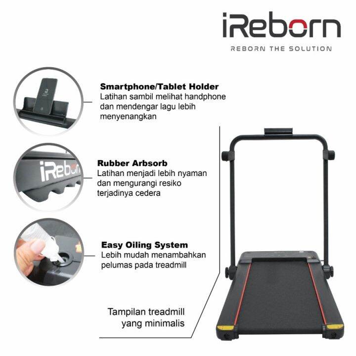 Alat Fitness Treadmill Elektrik iReborn Siena | Lazada Indonesia