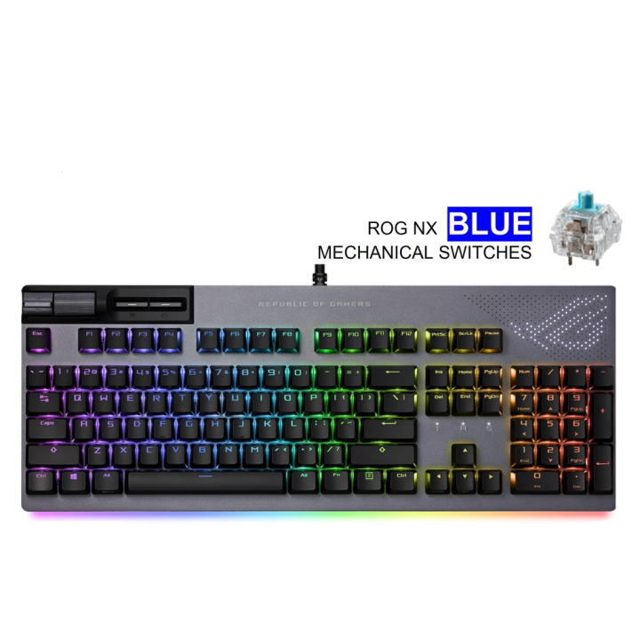 ROG Strix Flare II Animate gaming mechanical keyboard with AniMe Matrix ...
