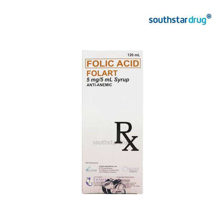 Folart 5 mg / 5 ml 120 ml Syrup | Lazada PH