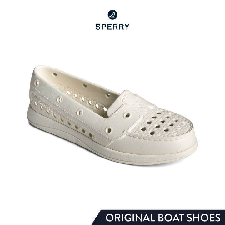 SPERRY FLOAT FISH รองเท้าโบ๊ทชูส์ ผู้หญิง สีขาว ( BOAT - STS88503 ...
