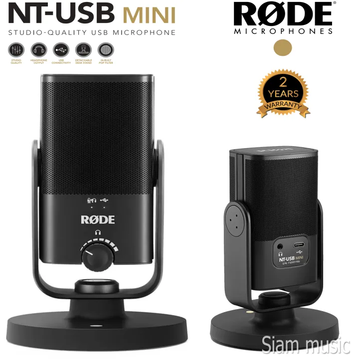 Rode NT-USB Mini USB Microphone ไมโครโฟนสำหรับบันทึกเสียงแบบ USB ...