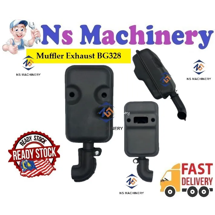 Muffler Exhaust BG328 328EN FR3001 Brush Cutter Mesin Rumput OGAWA ...