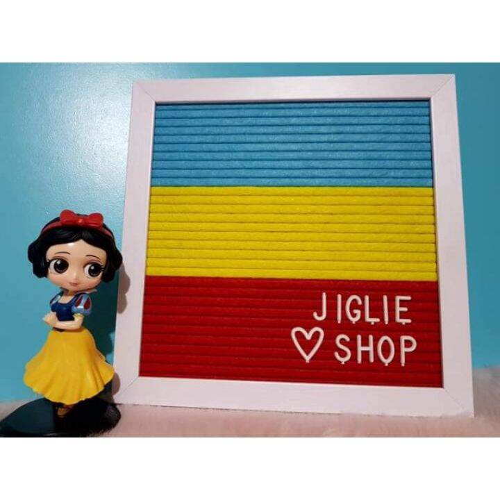 LETTER BOARD FELT 25x25 cm free letters and stand princess ,cocomelon, BTSFu1 | Lazada PH