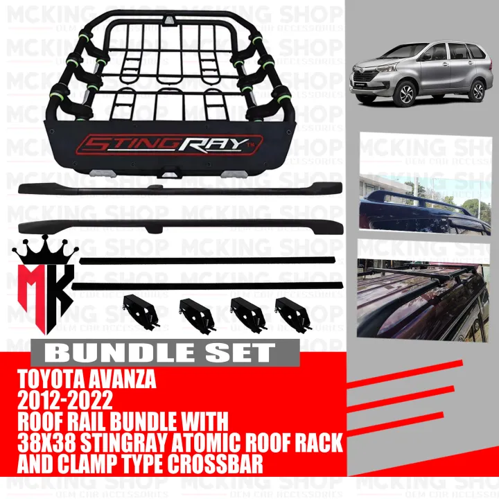 Toyota Avanza 2012-2022 STINGRAY ATOMIC 38x38 Aluminum Roof Rack ...