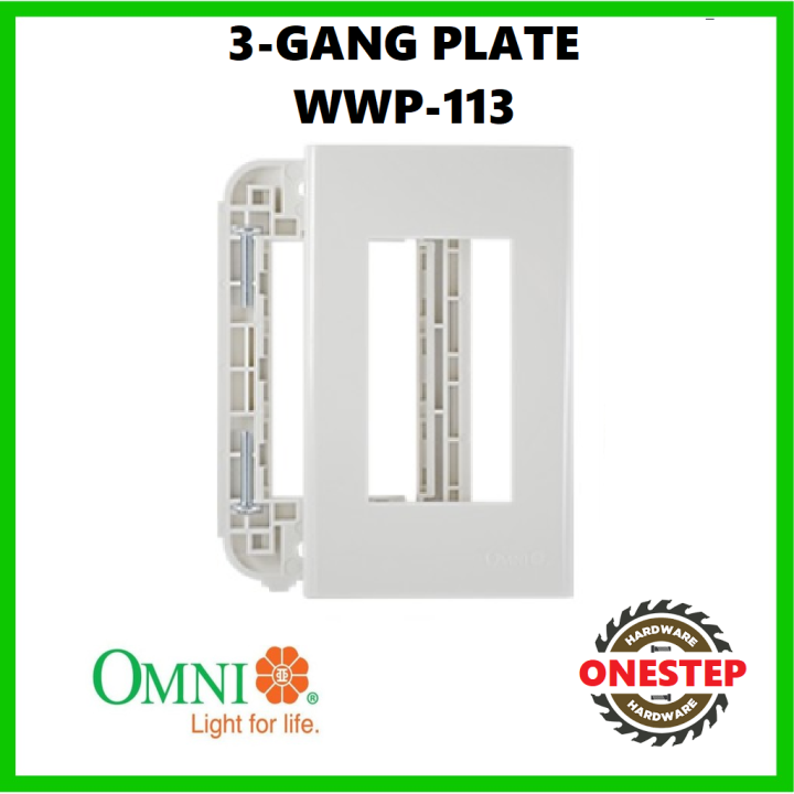 Hardware Onestep WWP-113 OMNI WS Wide Series 3 Gang Plate | Lazada PH