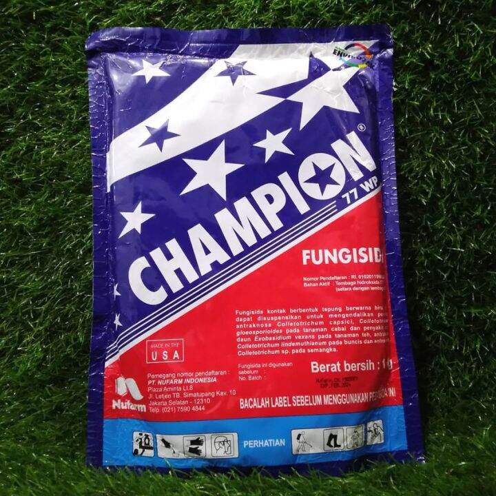 FUNGISIDA CHAMPION 77 WP 1KG untuk melindungi tanaman dari penyakit ...