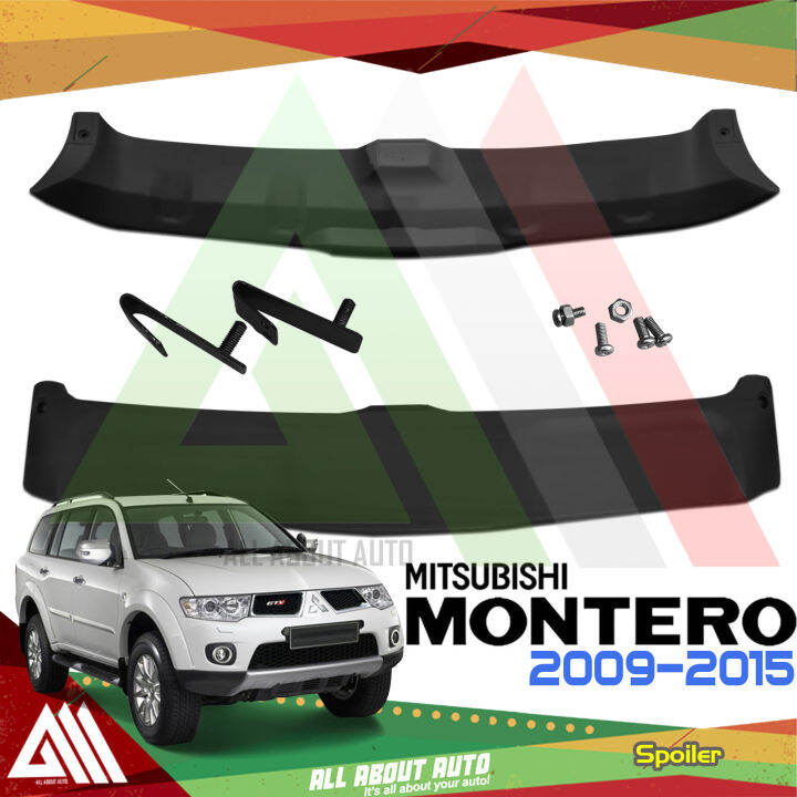 Mitsubishi Montero 2009-2015 Rear Trunk Spoiler Matte Black (2nd Design ...