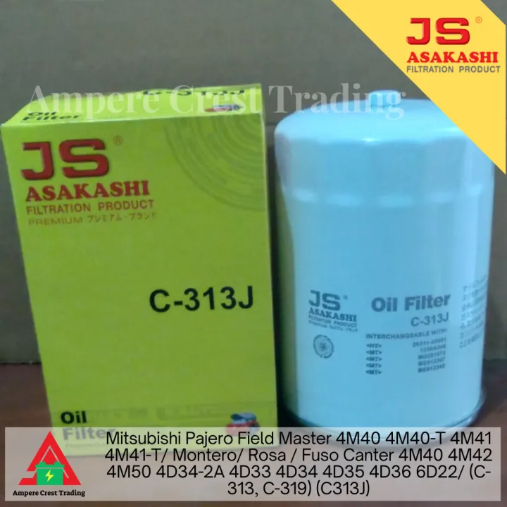 JS Oil Filter C313J for Mitsubishi Pajero Field Master 4M40 4M40-T 4M41 ...