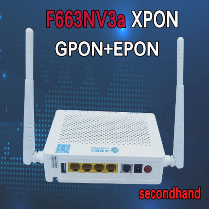 Original GPON EPON ONU F663NV3A 1GE+3FE+1TEL+1USB+WiFi English version ...