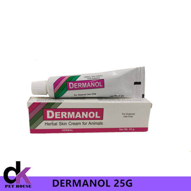 Dermanol Herbal Skin Cream for Animals / Krim Luka Kurap Fungus (Dog ...