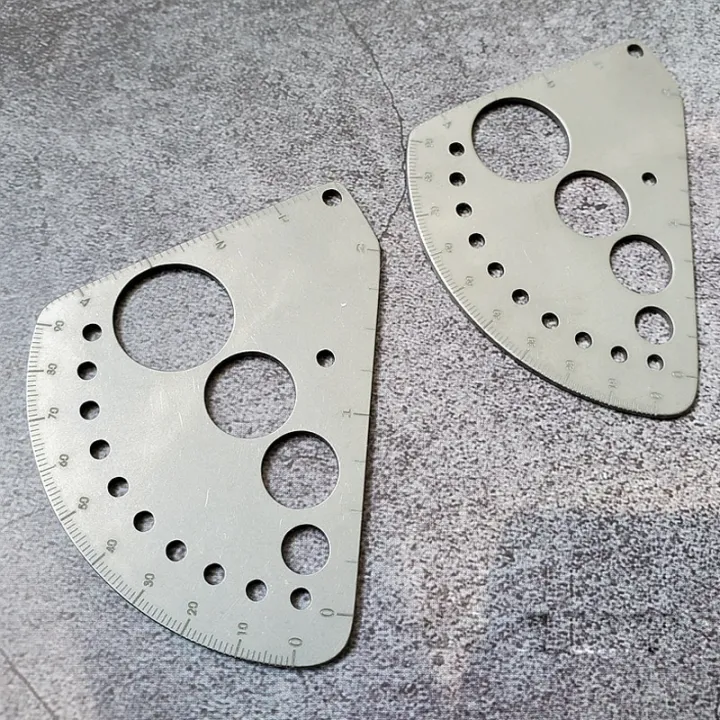 Small EDC Ruler Titanium Alloy Ruler Outdoor Tool Mini Titanium Ruler ...